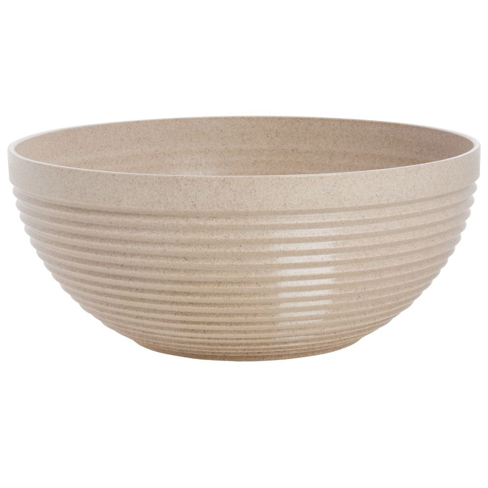 White Serving Bowl Eco-Friendly Maple Wood Plastic Fiber Bowl - 12"Dia ...