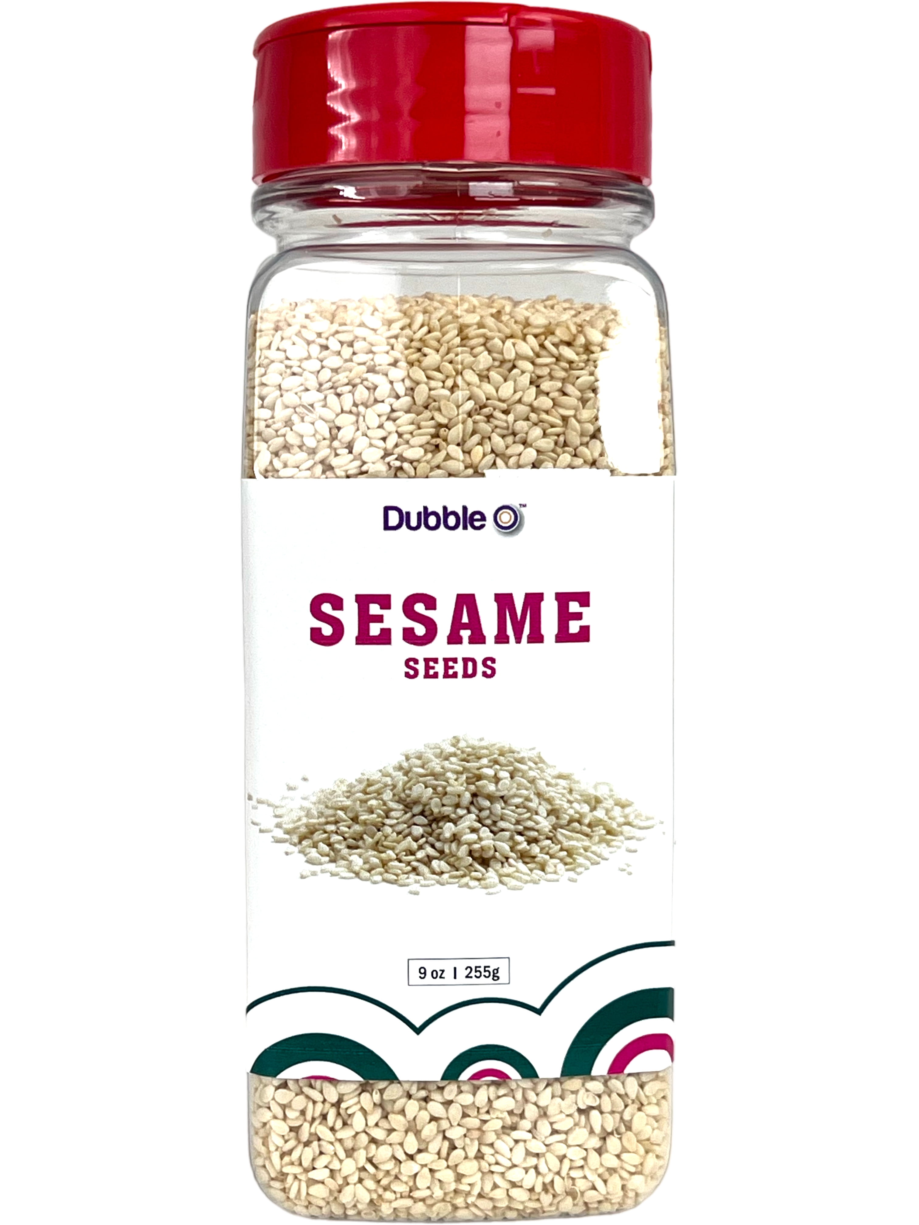Dubble O Brand Natural Raw White Sesame Seeds - High Quality, 9 oz ...