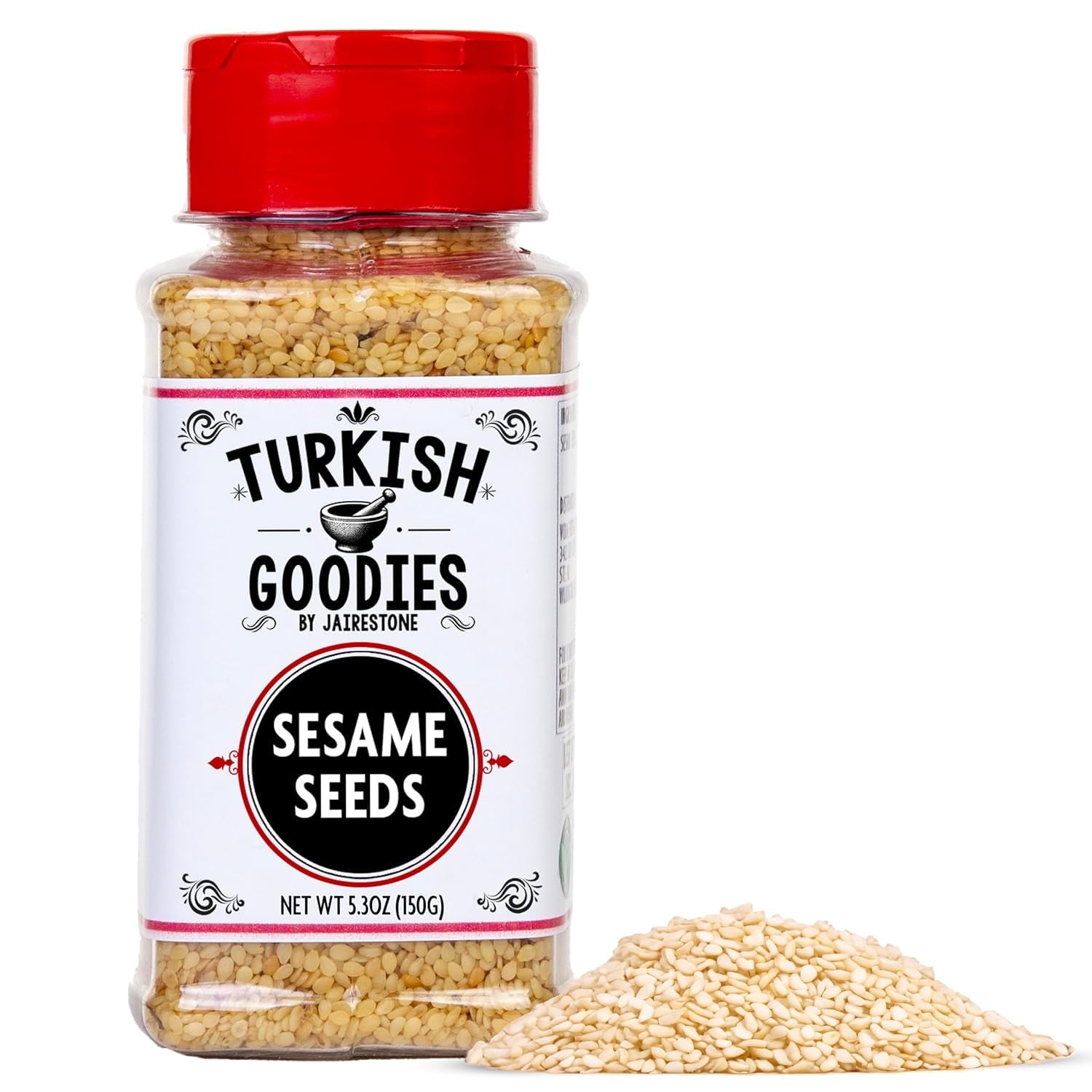 White Sesame Seeds - Whole & Hulled, Ideal for Baking, Cooking ...