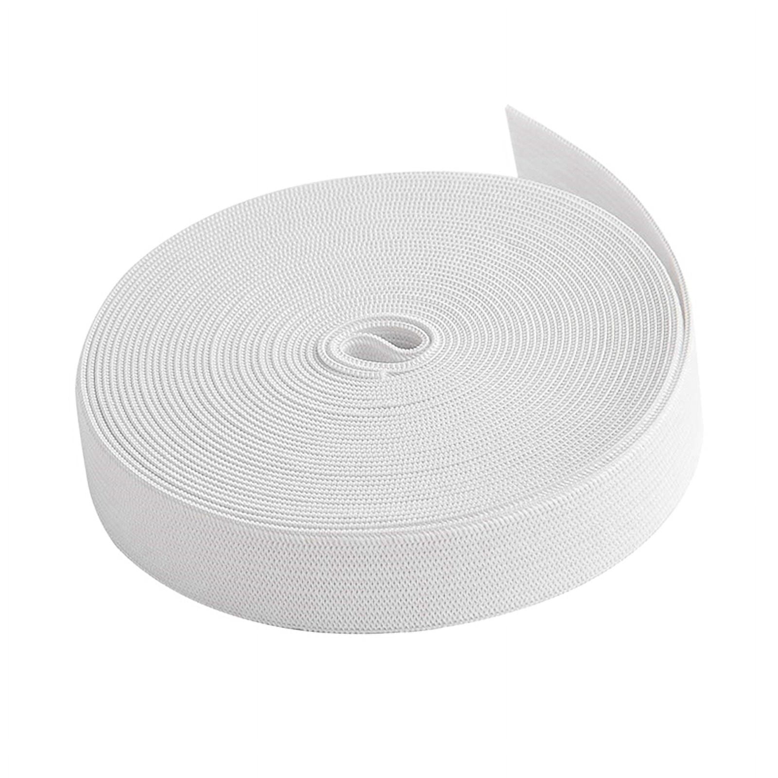 White Sewing Elastic Band 40M 3/4 Inch Knit Elastic Spool Heavy Stretch ...