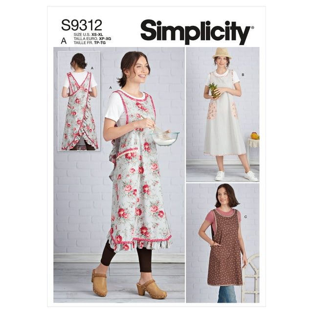 White Sewing Patterns Wraparound with Ruffle and Pocket Details by ...