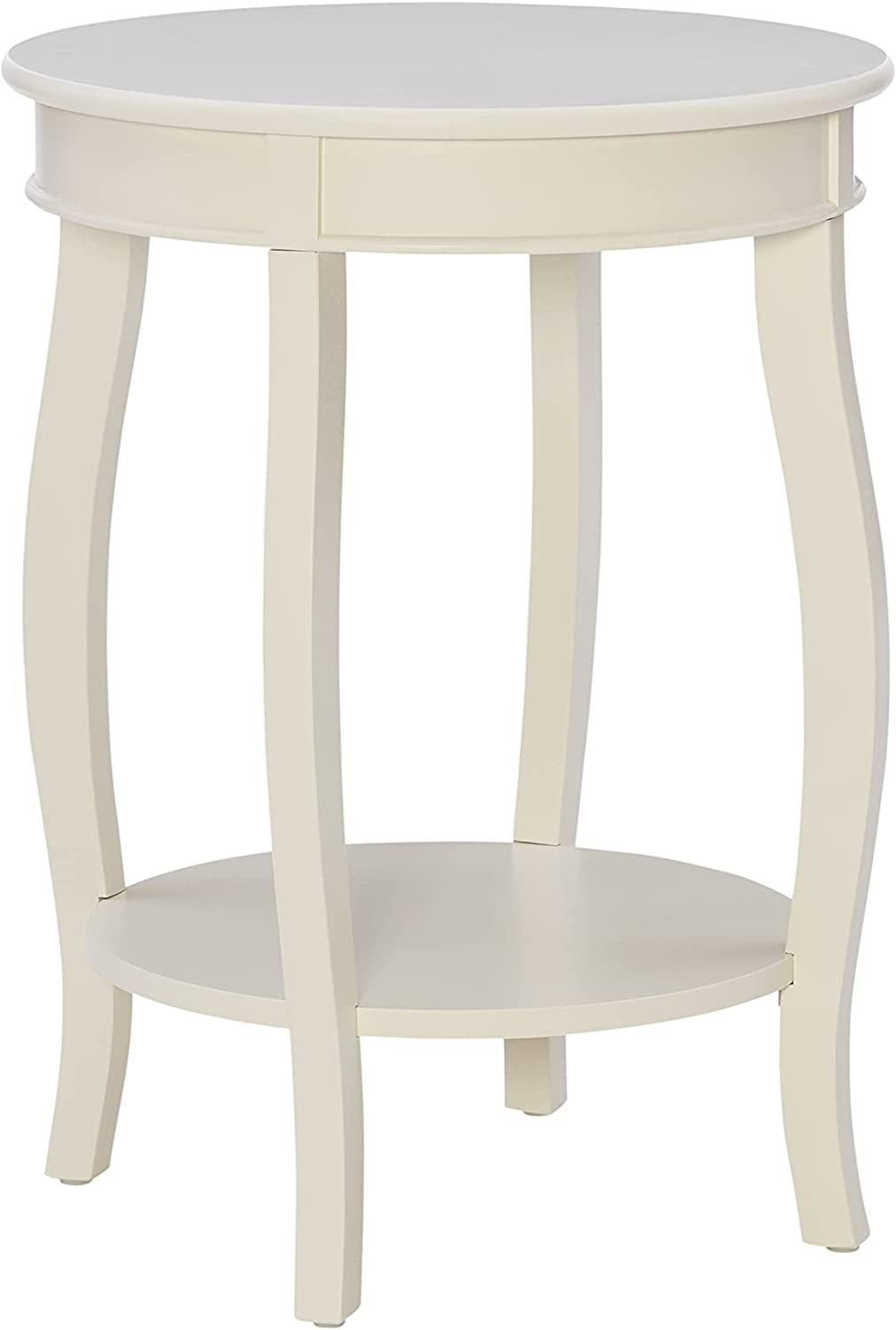 White Shelf Side Table, Off White - Walmart.com