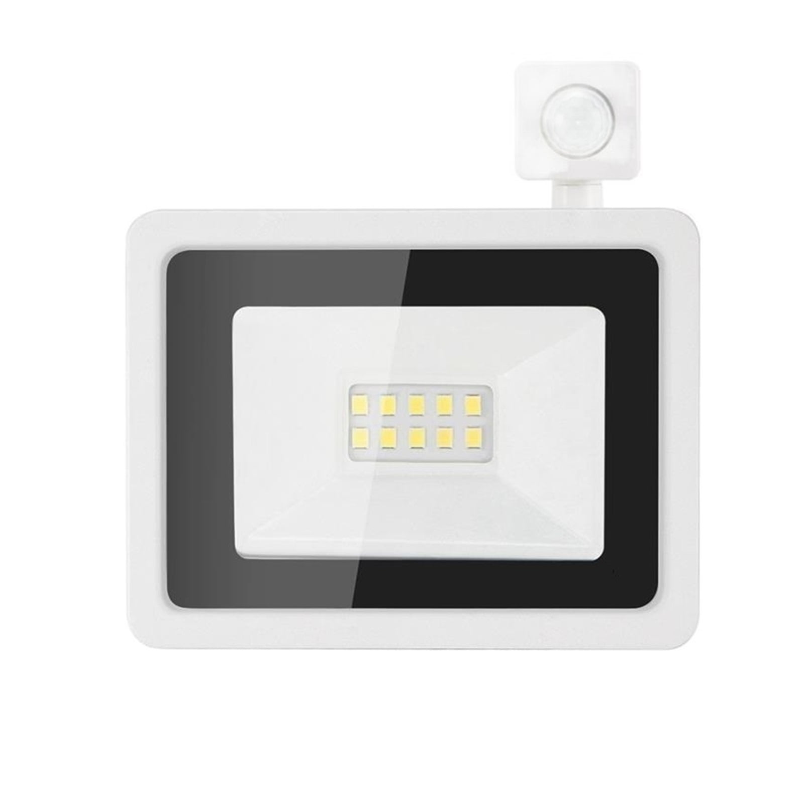 White Shell PIR Motion Sensor LED Flood Light 10W 20W 30W 50W ...