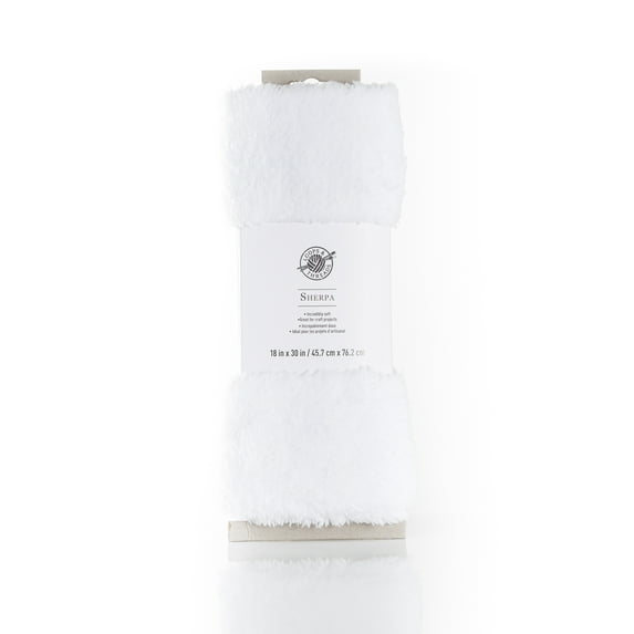White Sherpa Fabric Bundle by Loops & Threads - Walmart.com