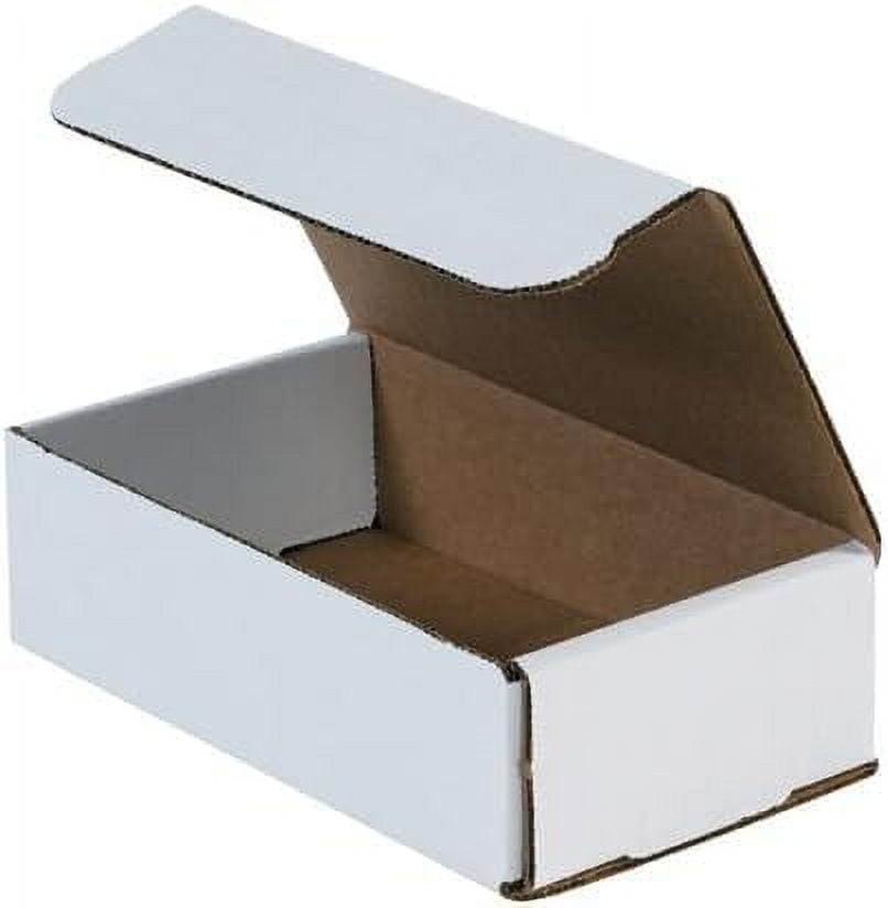 White Shipping Boxes 5x3x2 Heavy Duty, Lightweight, 5"L X 3"W X 2"H Foldable Corrugated ...