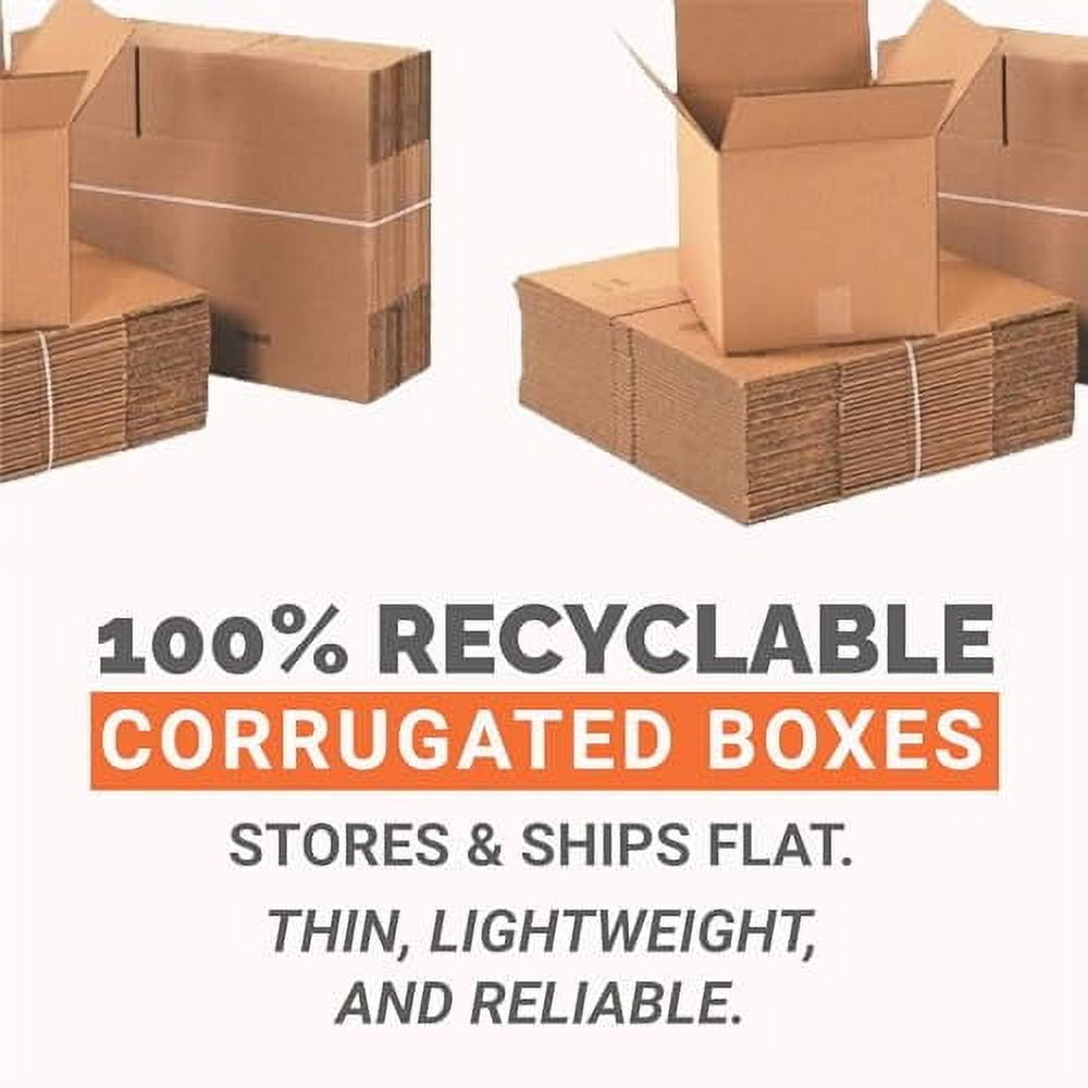 White Shipping Boxes 5x4x2" Made in USA - 50 Pack White Corrugated ...