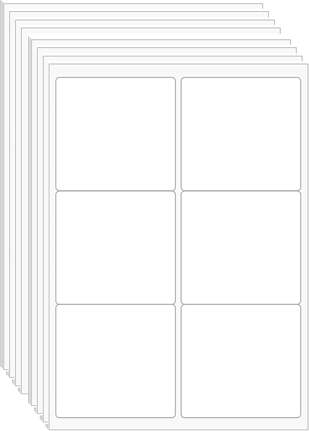 White Shipping Labels 3-1/3"x 4" Multi-Use Self Adhesive 1200 Large ...