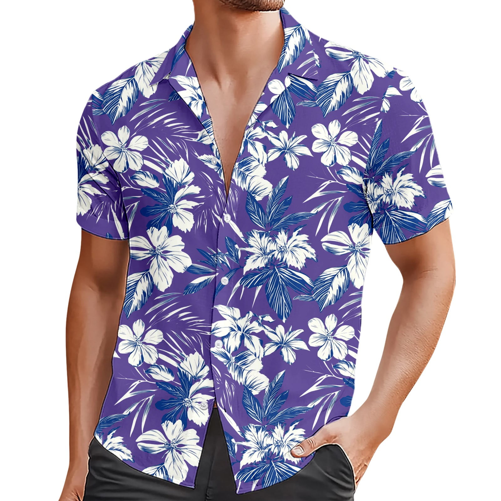 White Shirt Men European Beach Men Trendy Comfortable Loose Sports ...