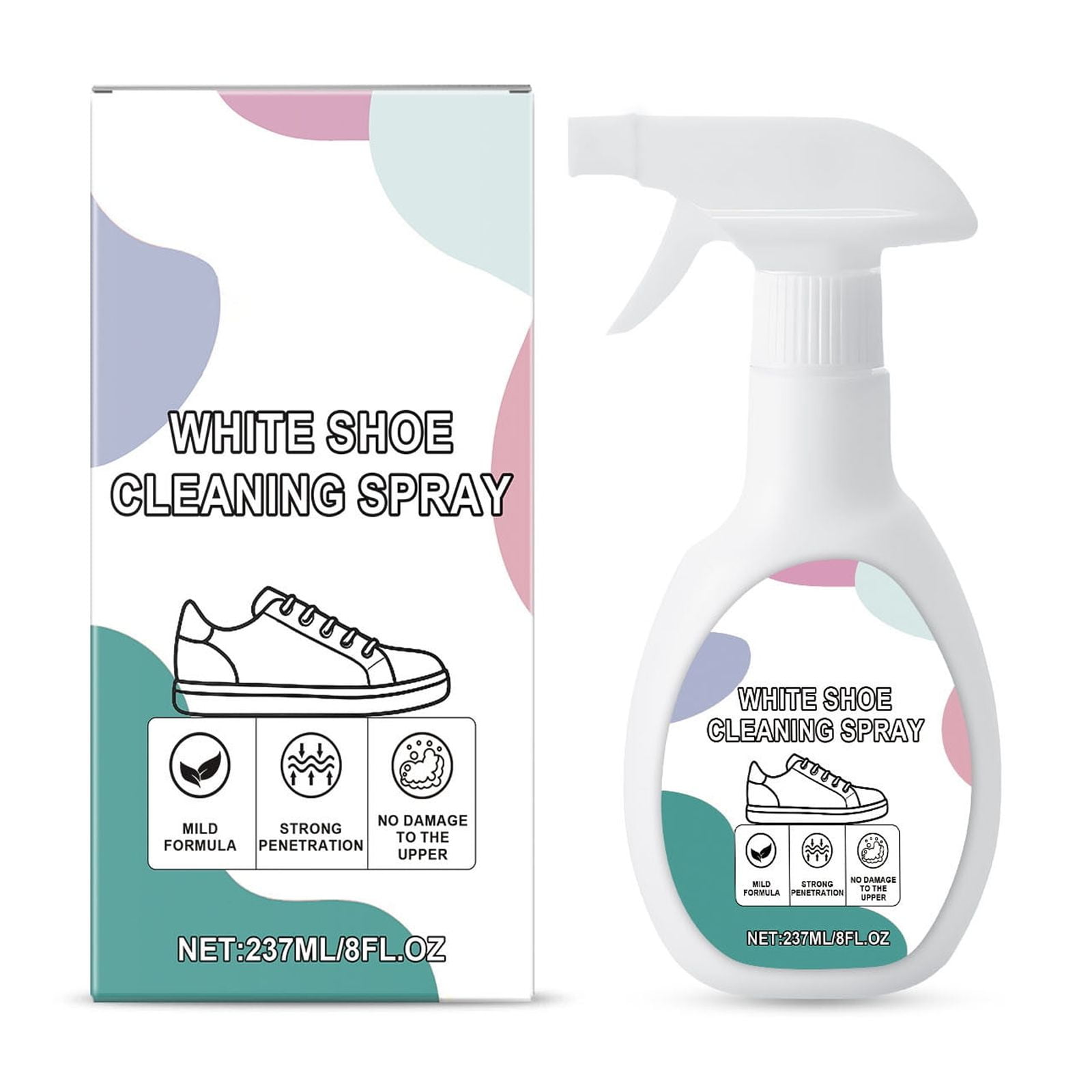 White Shoe Cleaning Spray 400Ml Shoe Cleaner Liquid For Sneakers Shoes ...