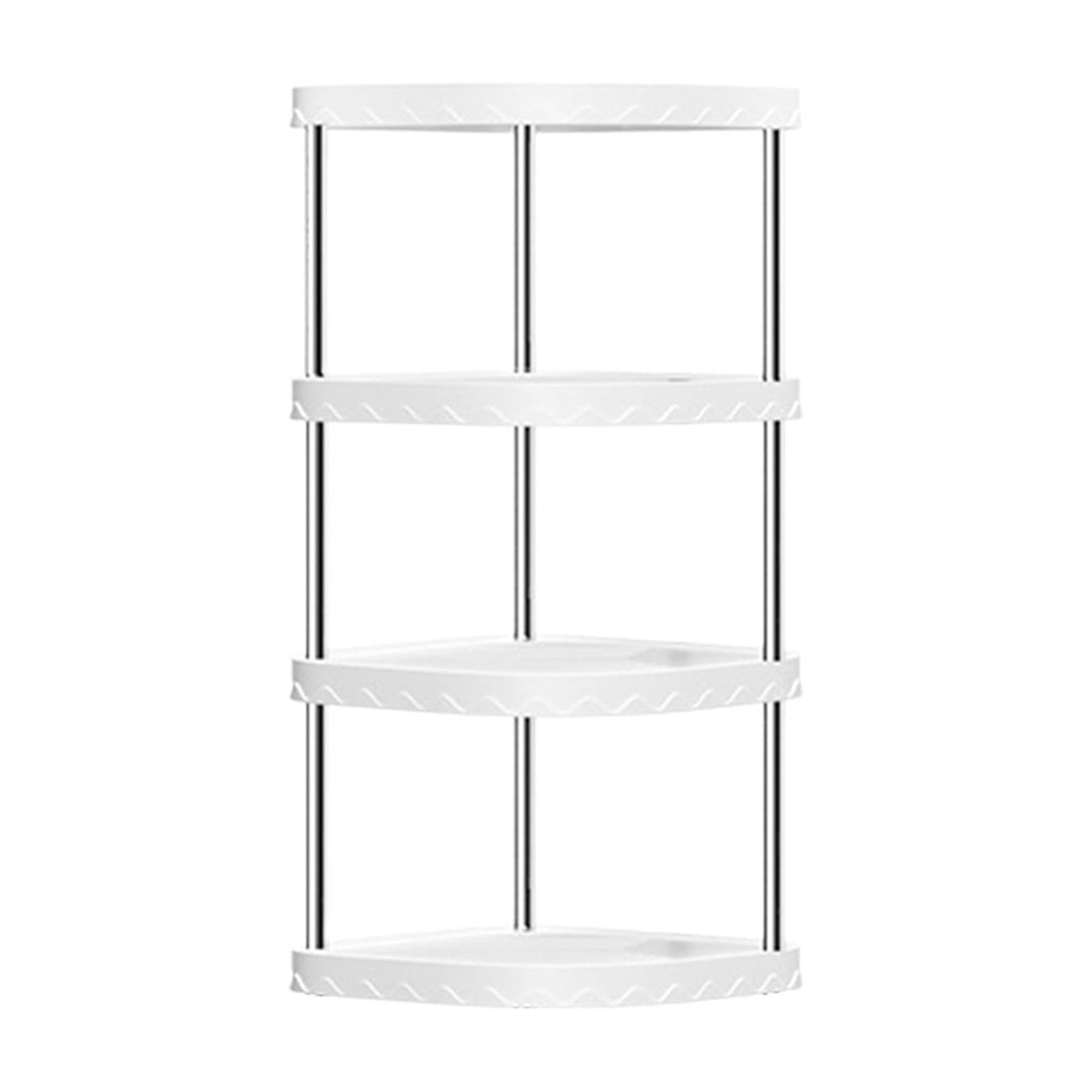 White Shoe Rack 4 Tier Household Doorway Sturdy Narrow Small Crevice ...