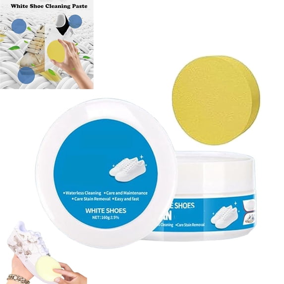 White Shoes Clean Cream, White Shoe Polish, Multipurpose No-Wash Solid ...