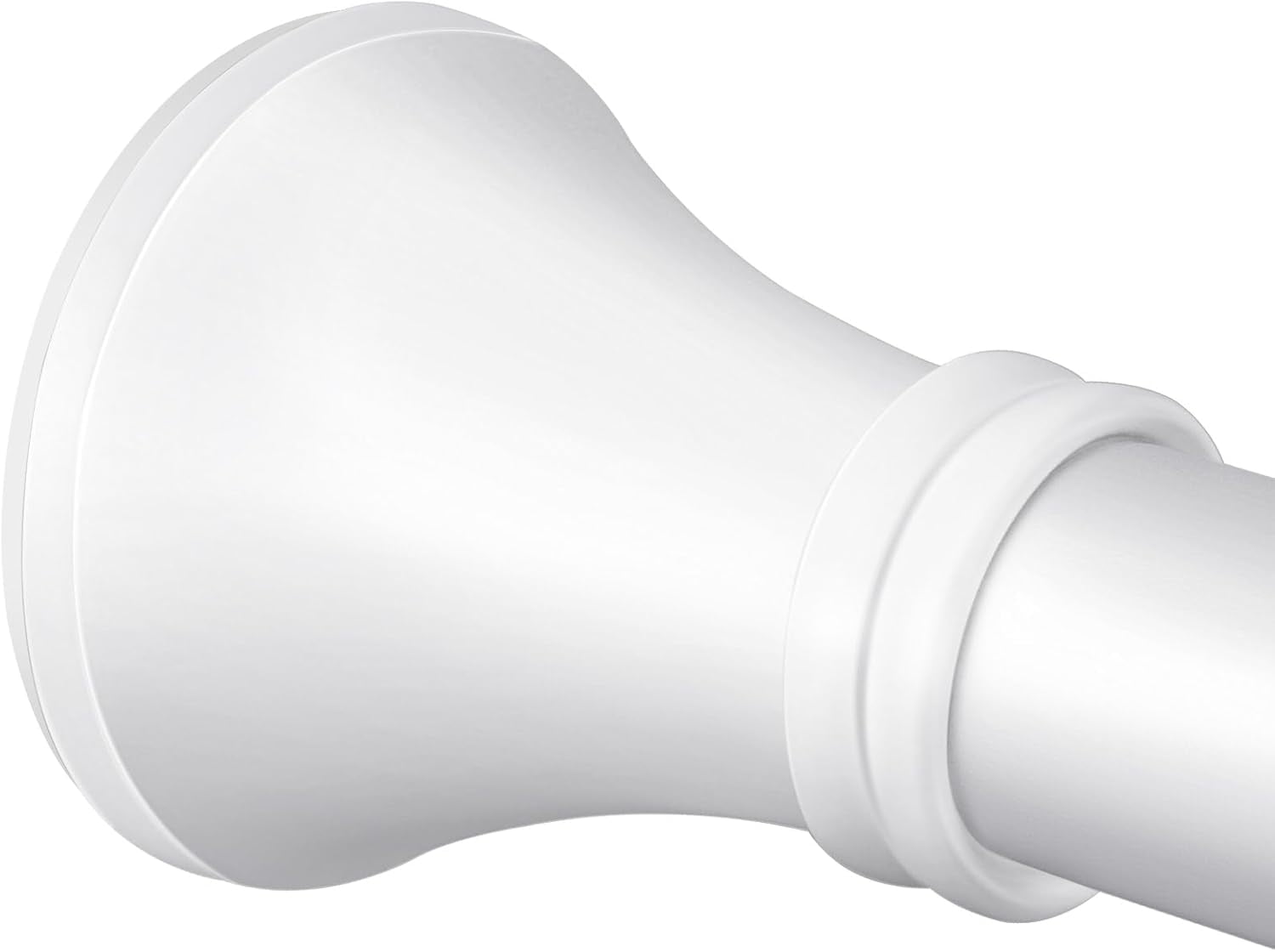 White Shower Curtain Rod 36-68 Inch(3-5.67ft), No Slip No Drill ...