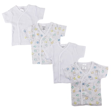 Gerber Baby Boy or Girl Gender Neutral White Long Sleeve Side Snap ...