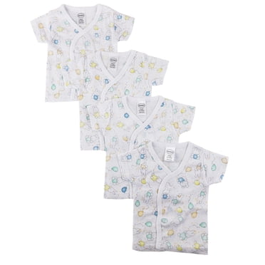 Gerber Baby Boy or Girl Gender Neutral White Long Sleeve Side Snap ...