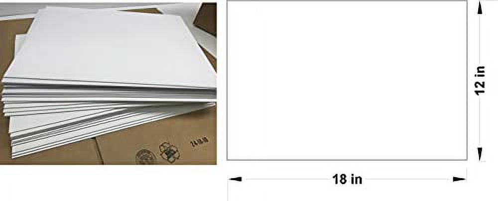 White Signs 12x18 inch x 4 mm Corrugated Plastic, Flute 12'' - 50 Pack ...