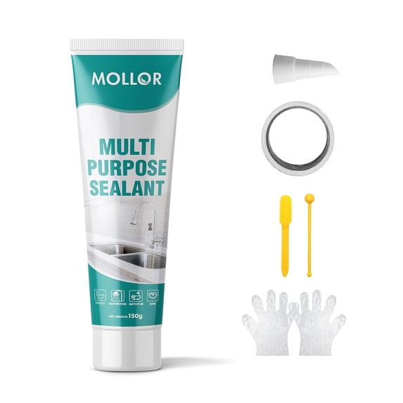 White Silicone Caulk for Bathroom & Kitchen,Waterof Sealant Shower ...