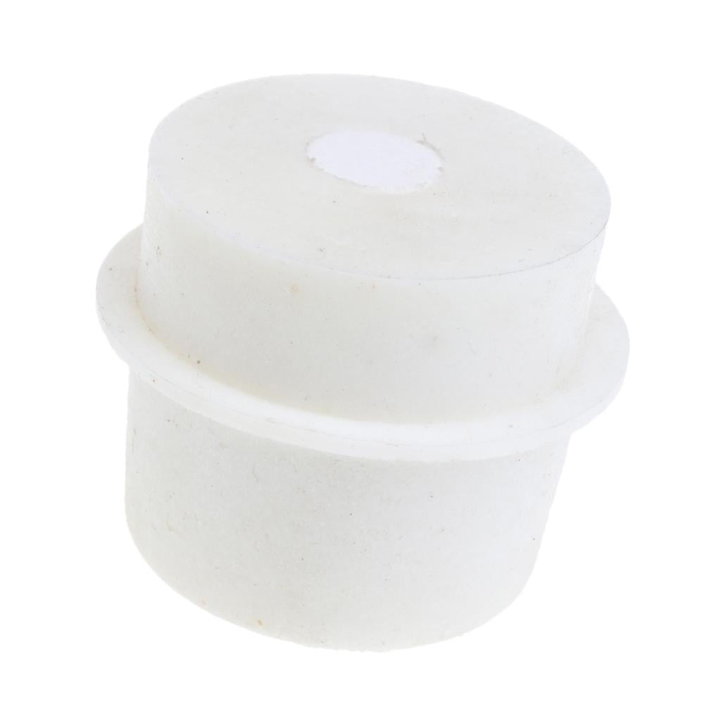 White Silicone Rubber Stopper Plug Bung Cap For, / 3 Sizes - White, 48 ...