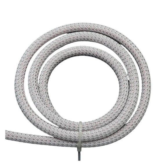 White Silver Braid Sleeve High Density Cable Wrap Sheath For Electric ...