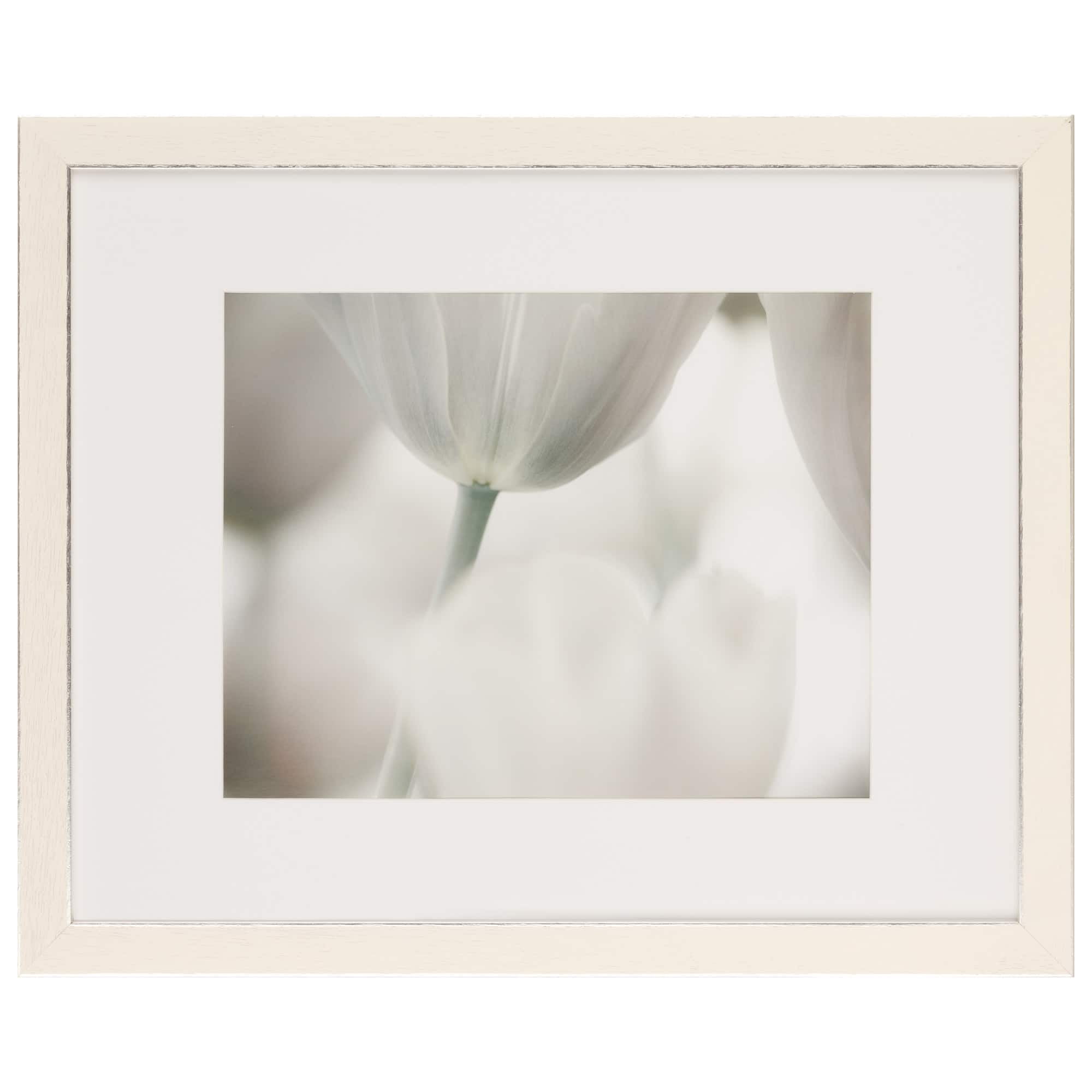 White & Silver Frame with Mat, Gallery by Studio Décor® - Walmart.com