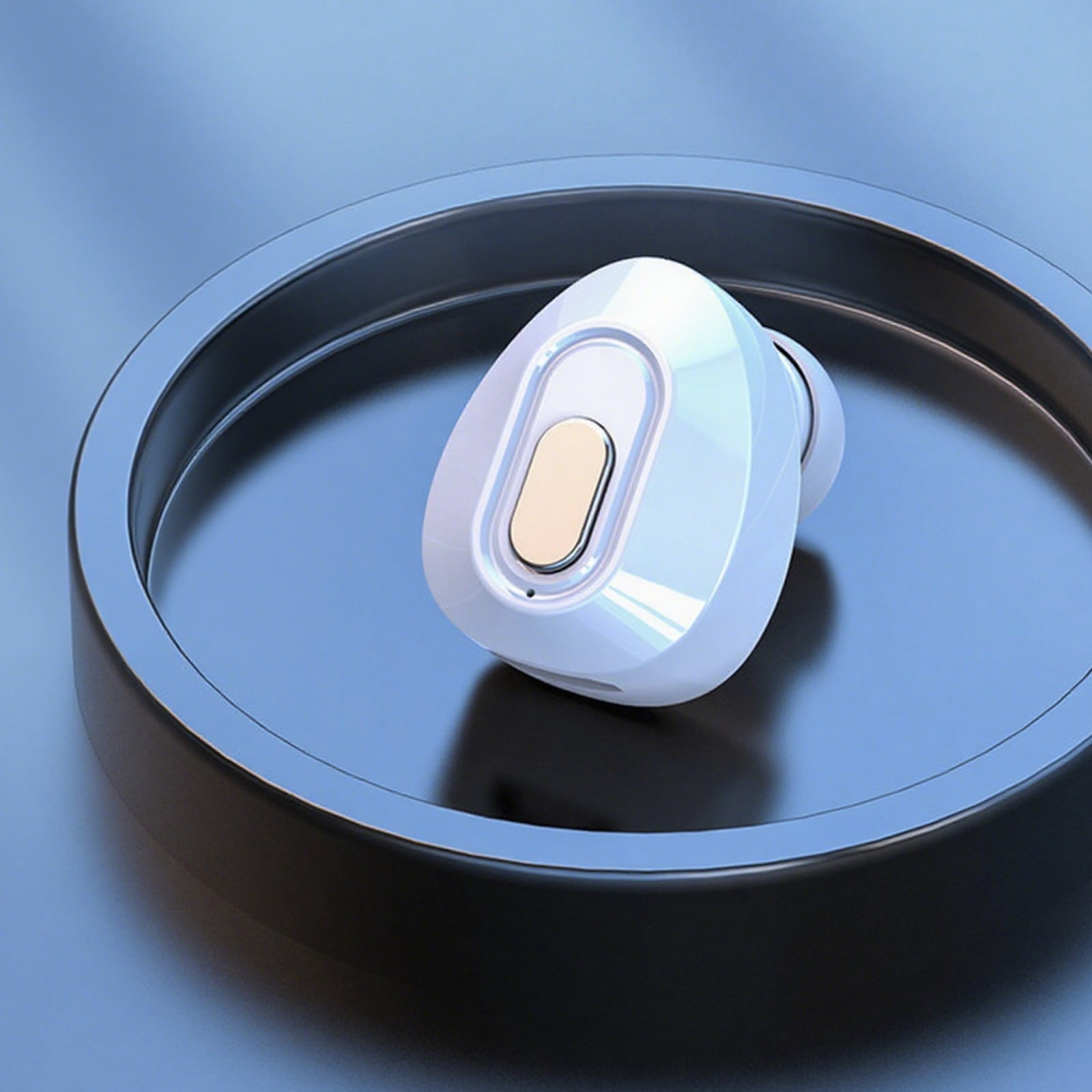 White Single Ear Bluetooth Earbud, Mini In-Ear Wireless Headset ...