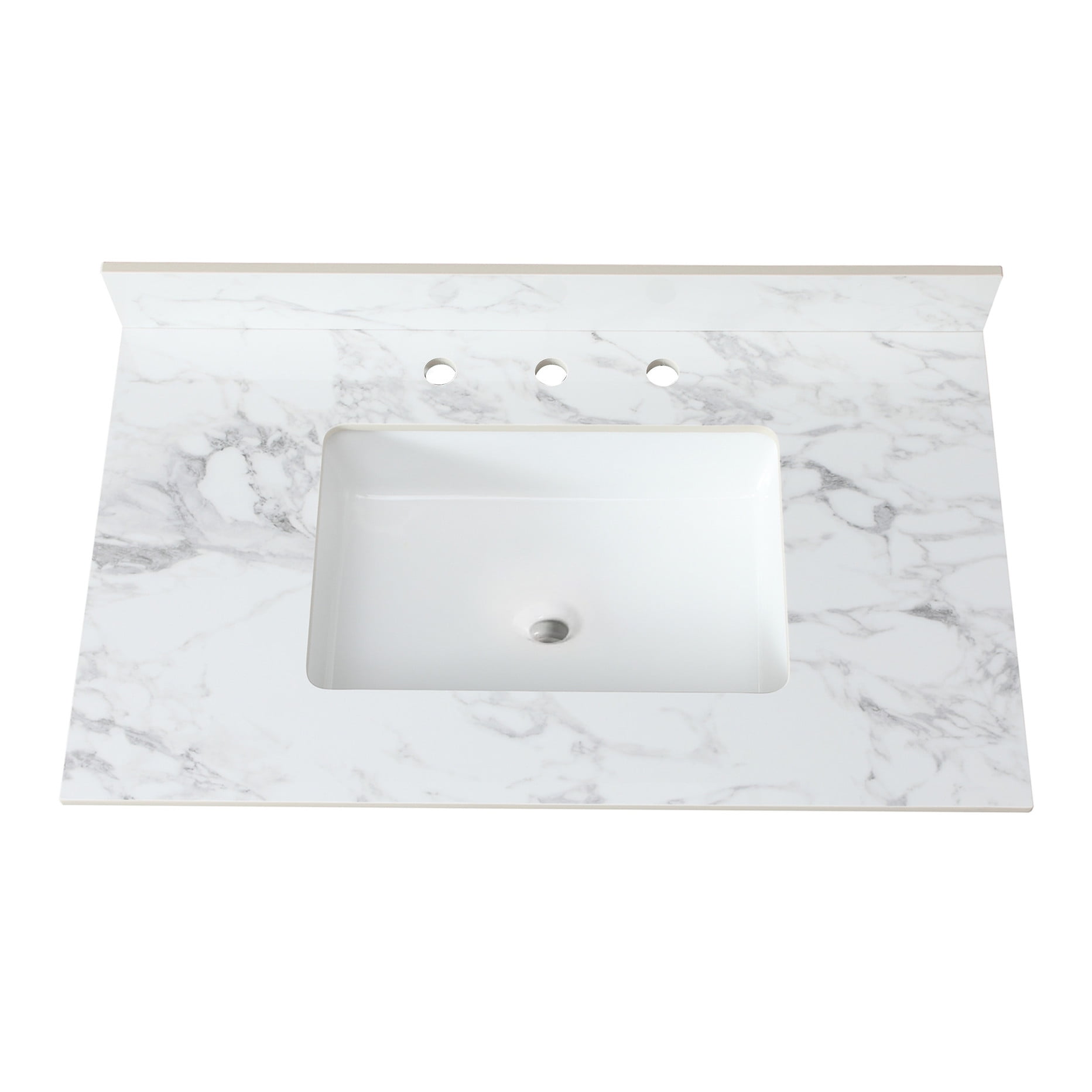 White Sintered Stone Sink Top | Comes with Comprehensive Installation ...