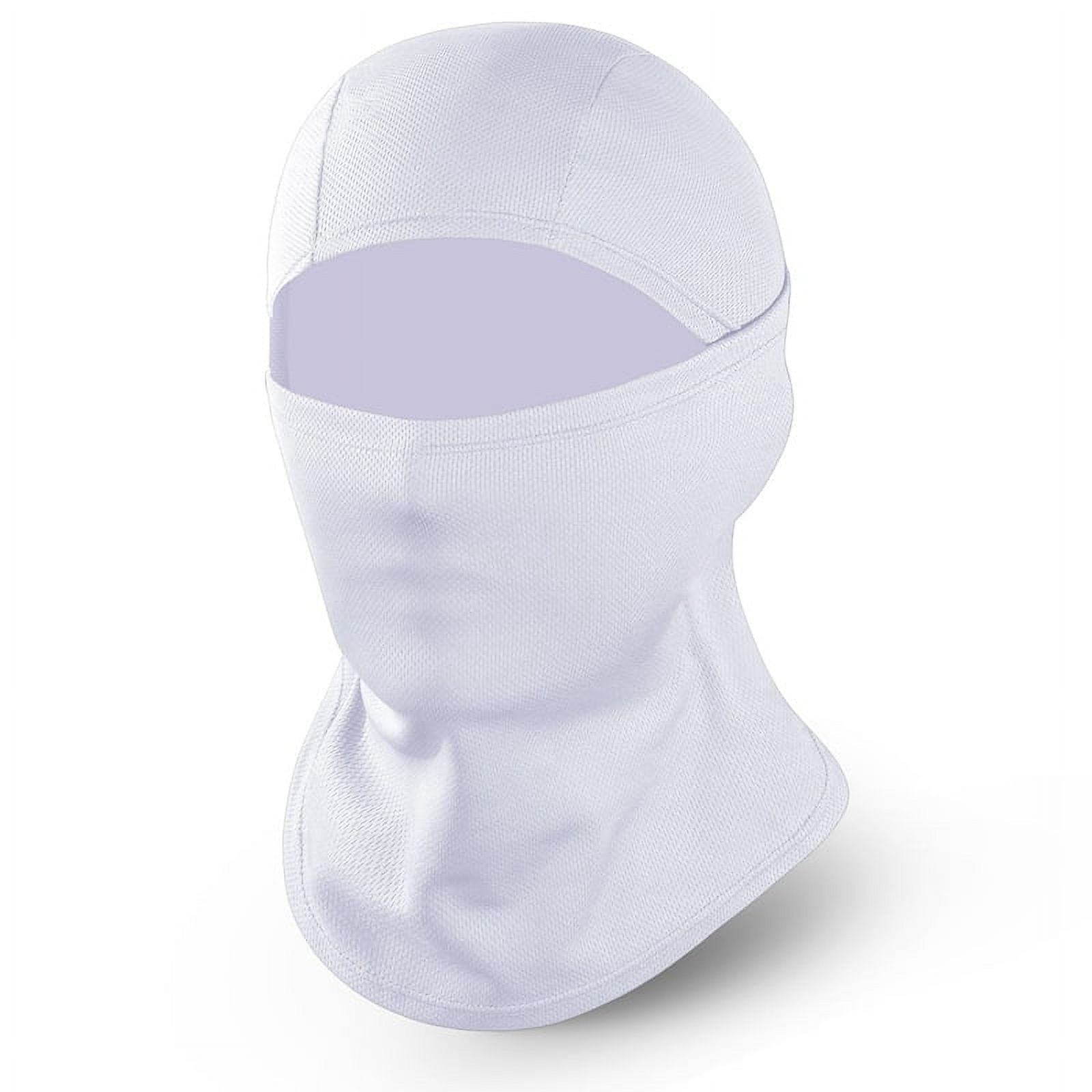 White Ski Mask for Men and Women, UV Protection Mask, Suitable for ...