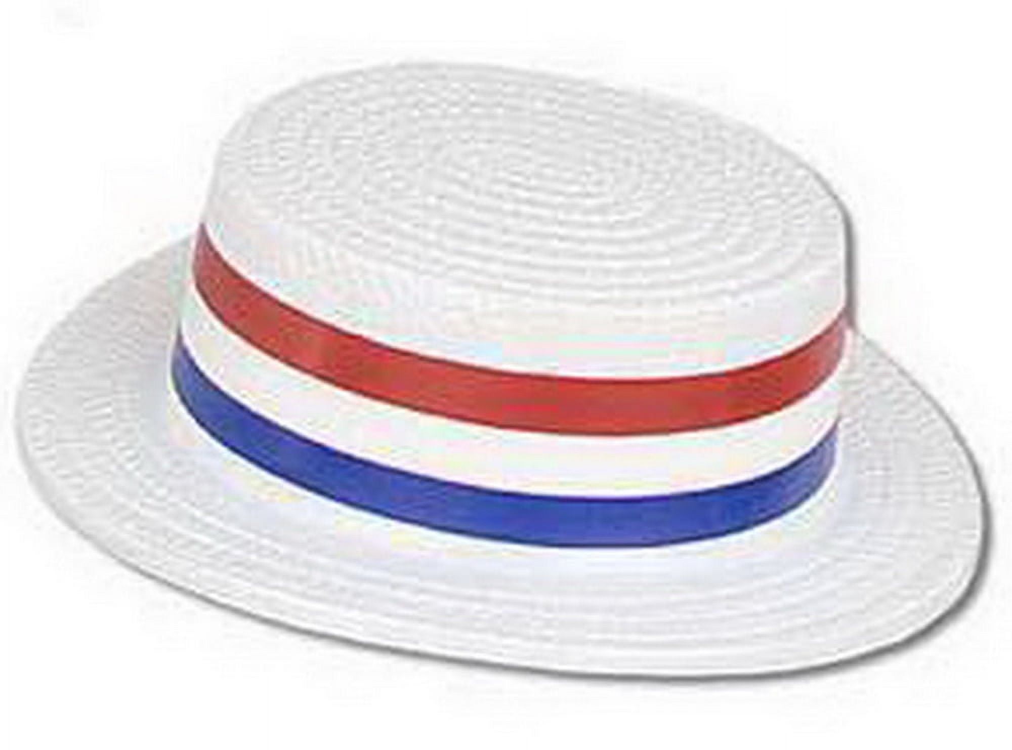 White Skimmer Hats Adult Halloween Accessory - Walmart.com