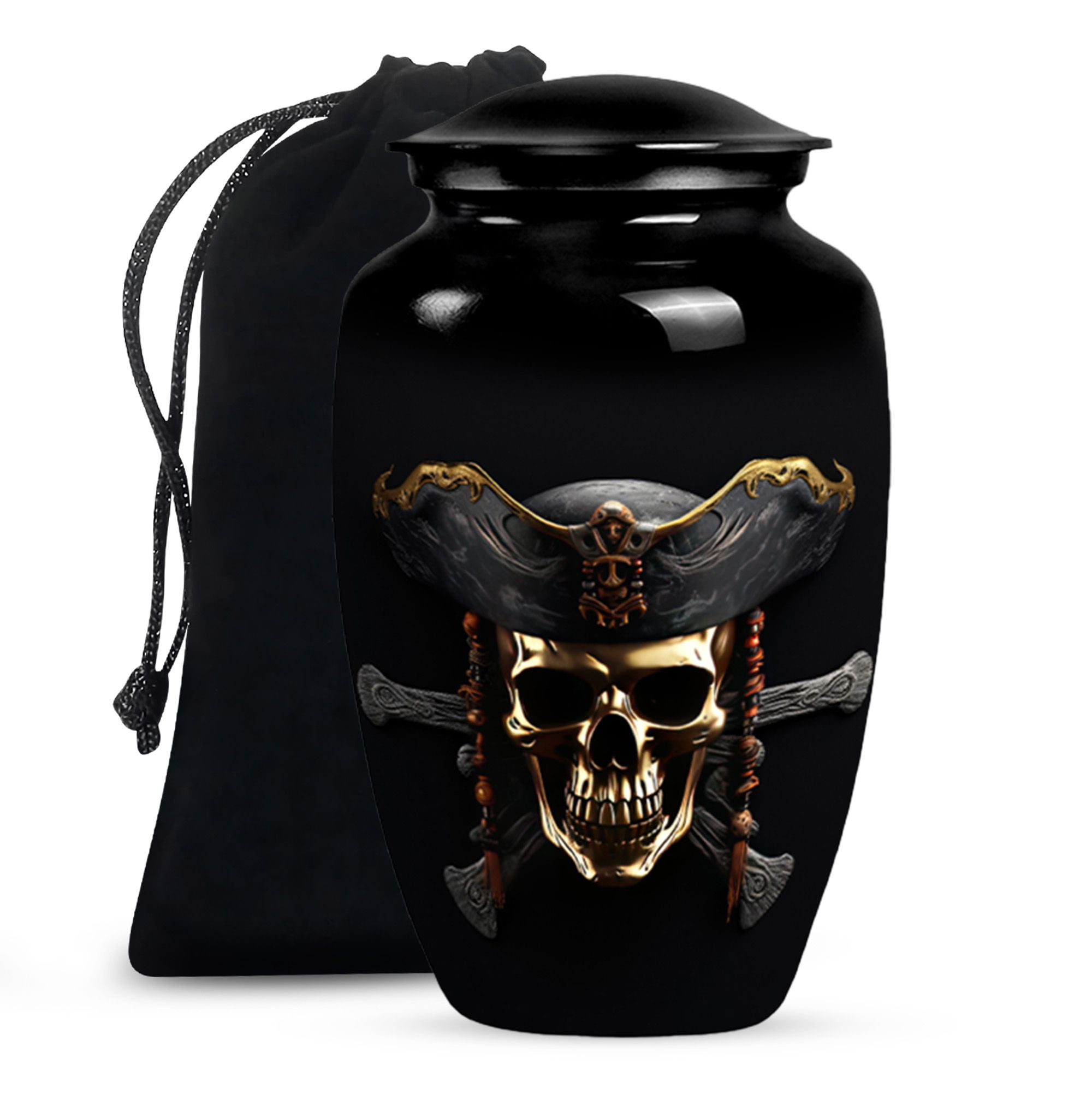 White Skull Handcrafted Funeral Urns For Human Ashes Adult Mom ...