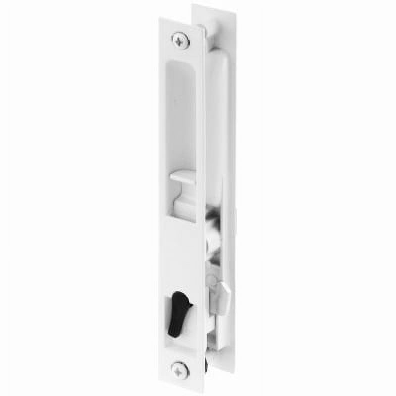 White Sliding Patio Door Flush Latch Diecast Assembly Fits Most Popula ...