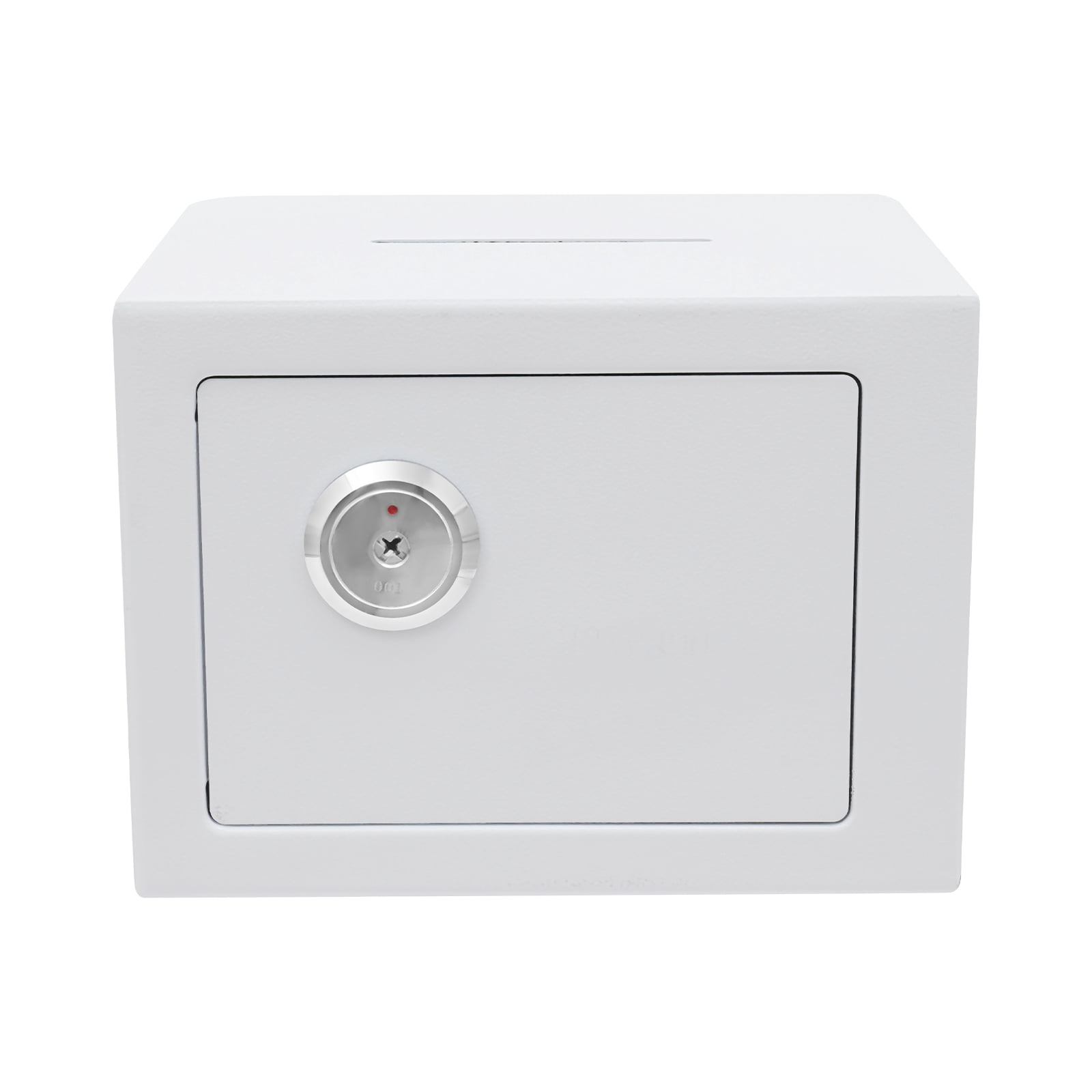 White Small Safe Box with Drop Slot, Safety Box for Money, Depository ...