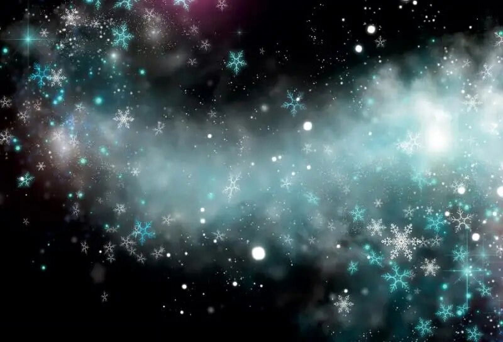 White Snowflake Sequins Light Bokeh Winter Christmas Birthday Photo ...