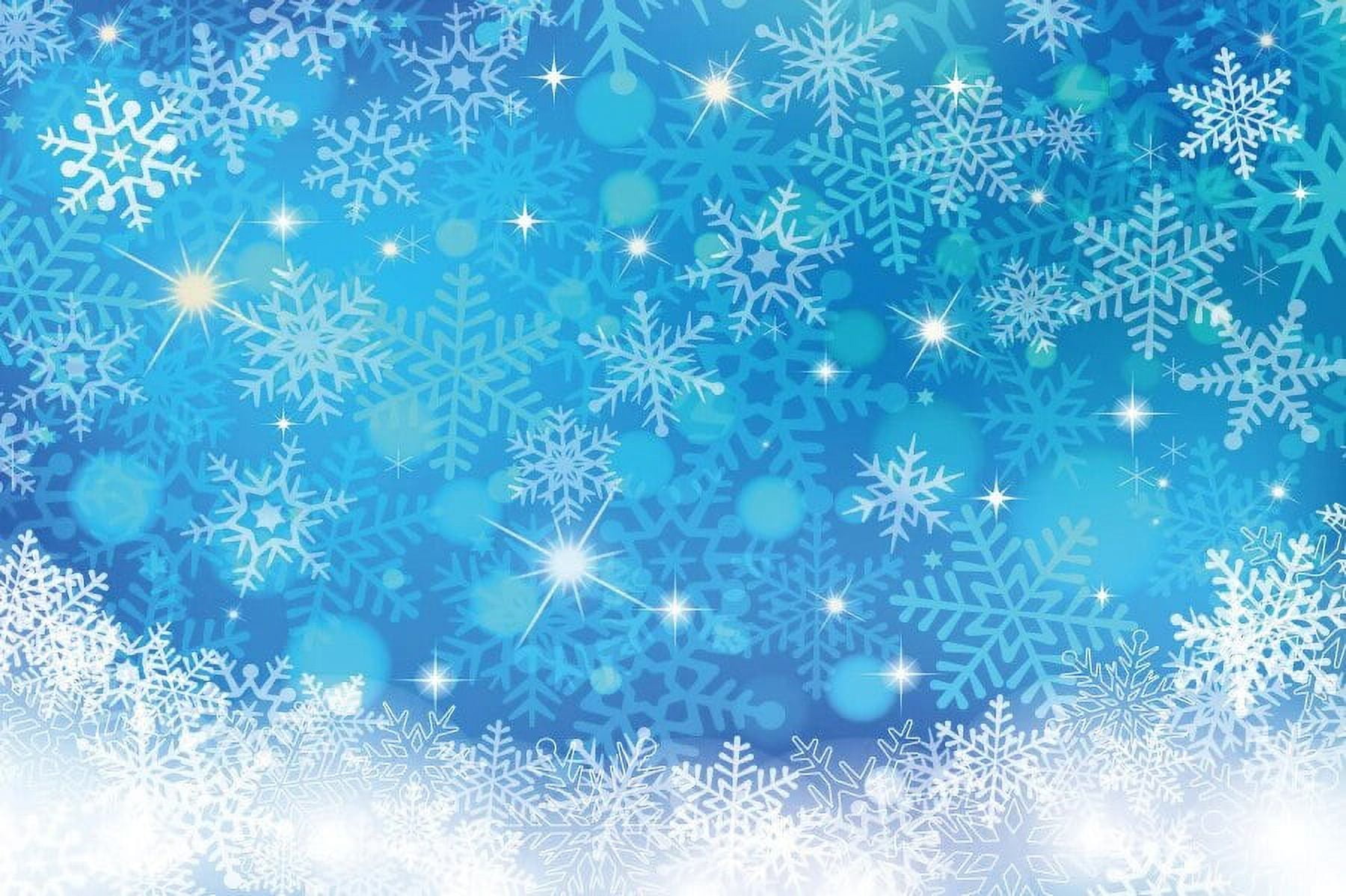 White Snowflake Sequins Light Bokeh Winter Christmas Birthday Photo Background Photographic ...