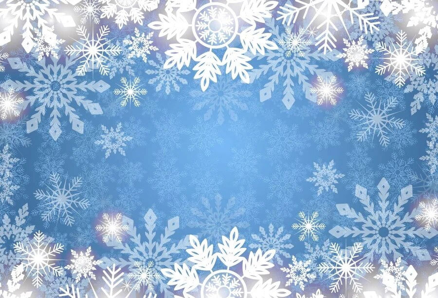 White Snowflake Sequins Light Bokeh Winter Christmas Birthday Photo ...