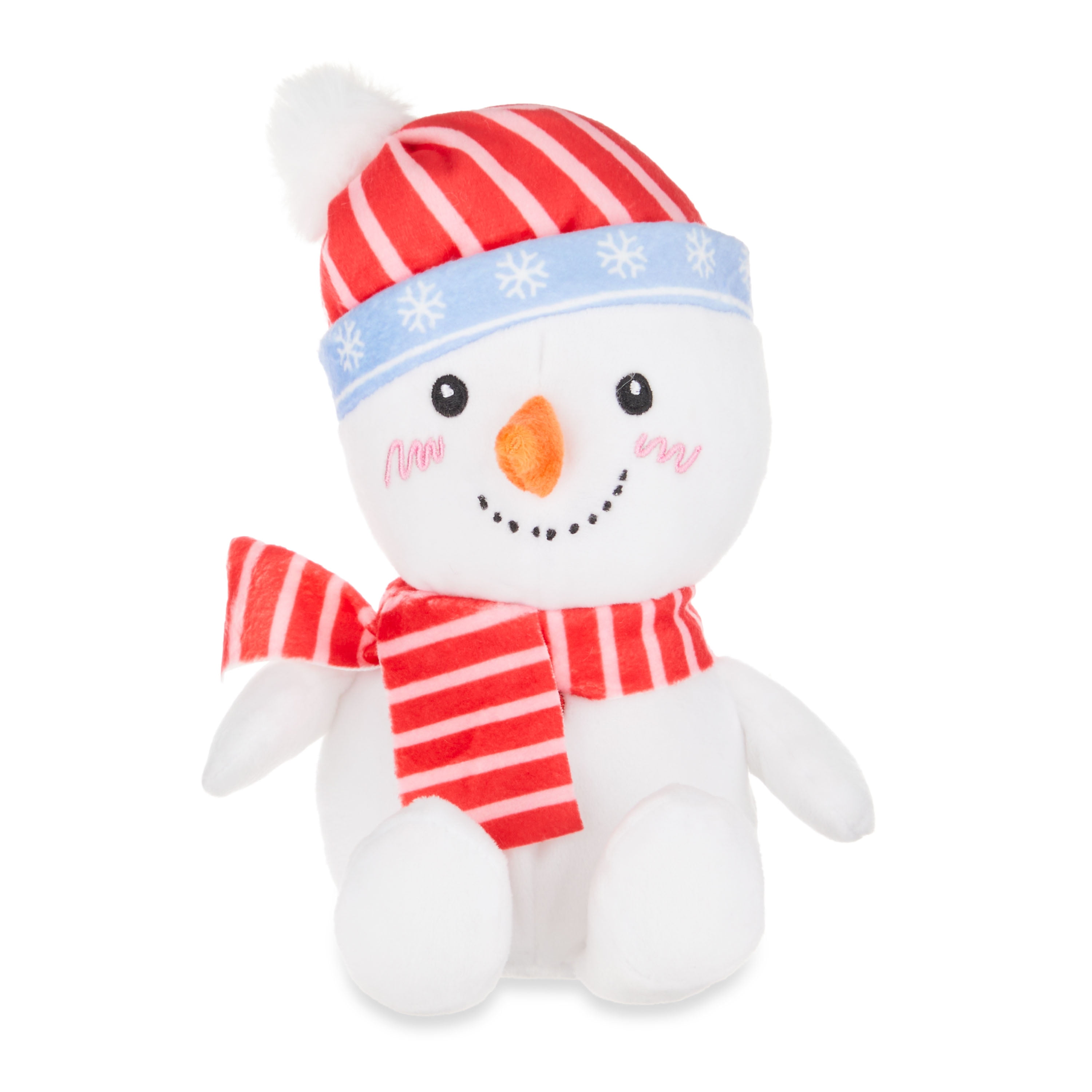 White Snowman Plush for All Ages, 10 in, by Holiday Time - Walmart.com