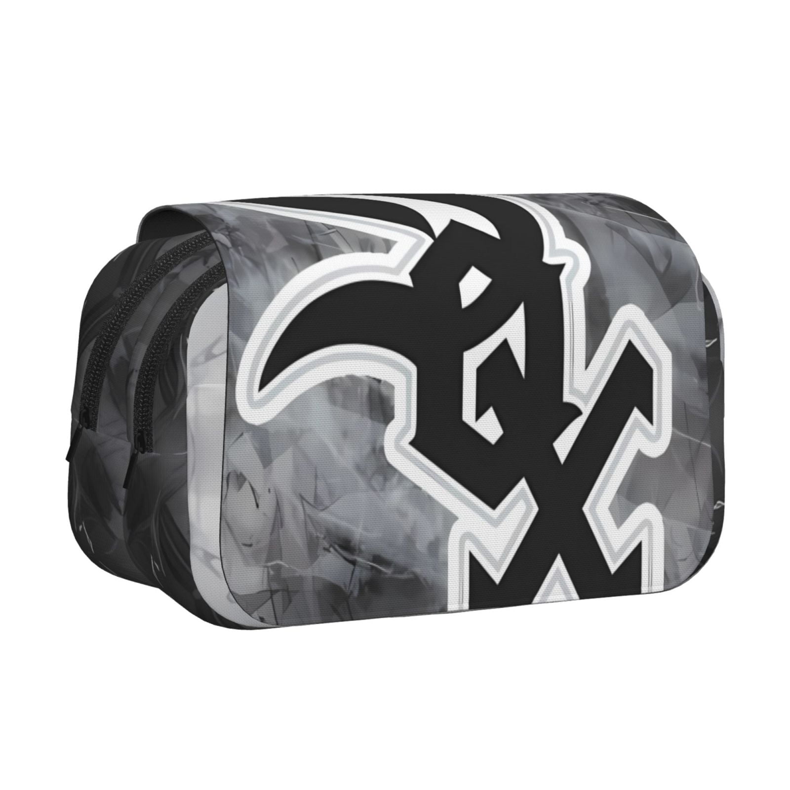 White_So Double Clamshell Pen Case Holder Bulk Soft Box Large Storage ...