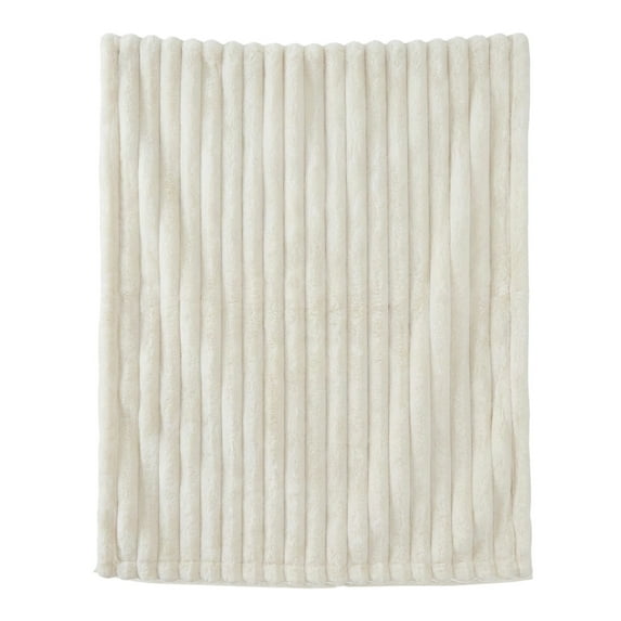 White Soft Thick Raschel Blanket 70X100 For Sofa Bed And Multi-Scene ...