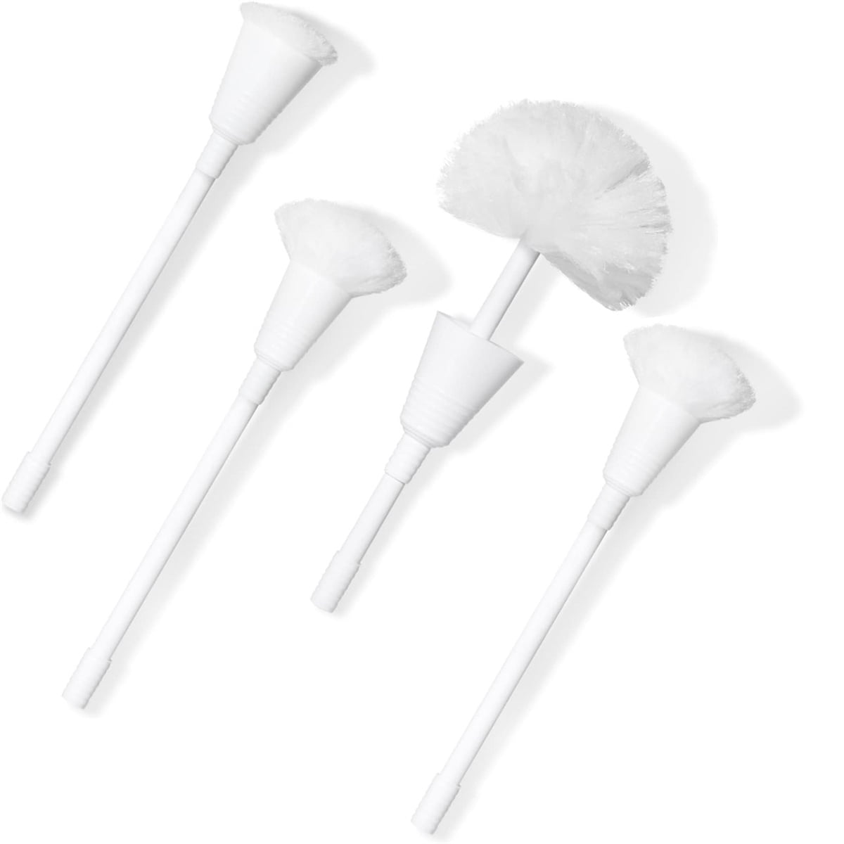 White Soft Toilet Bowl Mop, GIXUSIL Toilet Bowl Brus, Swab Toilet Mop ...