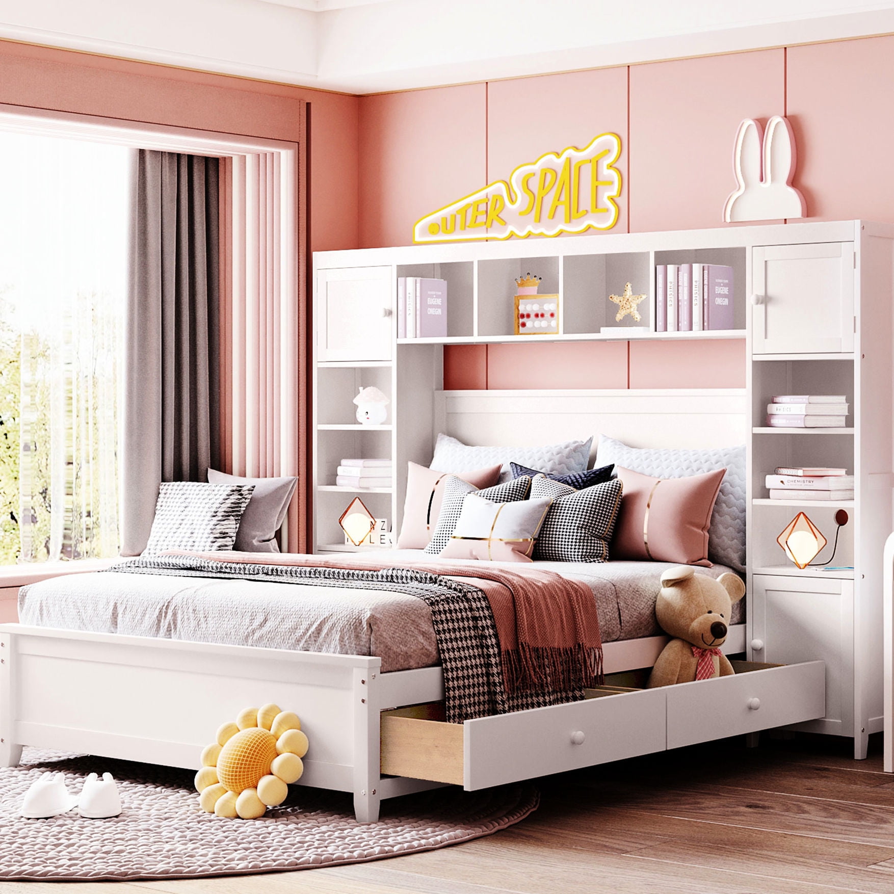 White Solid Pine - Stable Bed Frame - Bedroom Decorating - Good-looking ...