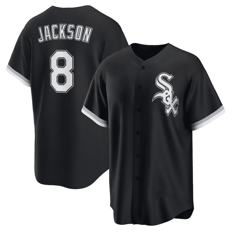 CWS‌‌ White Sox Men's Home Limited B_o_Jackson#8 Fans short sleeve Pl ...