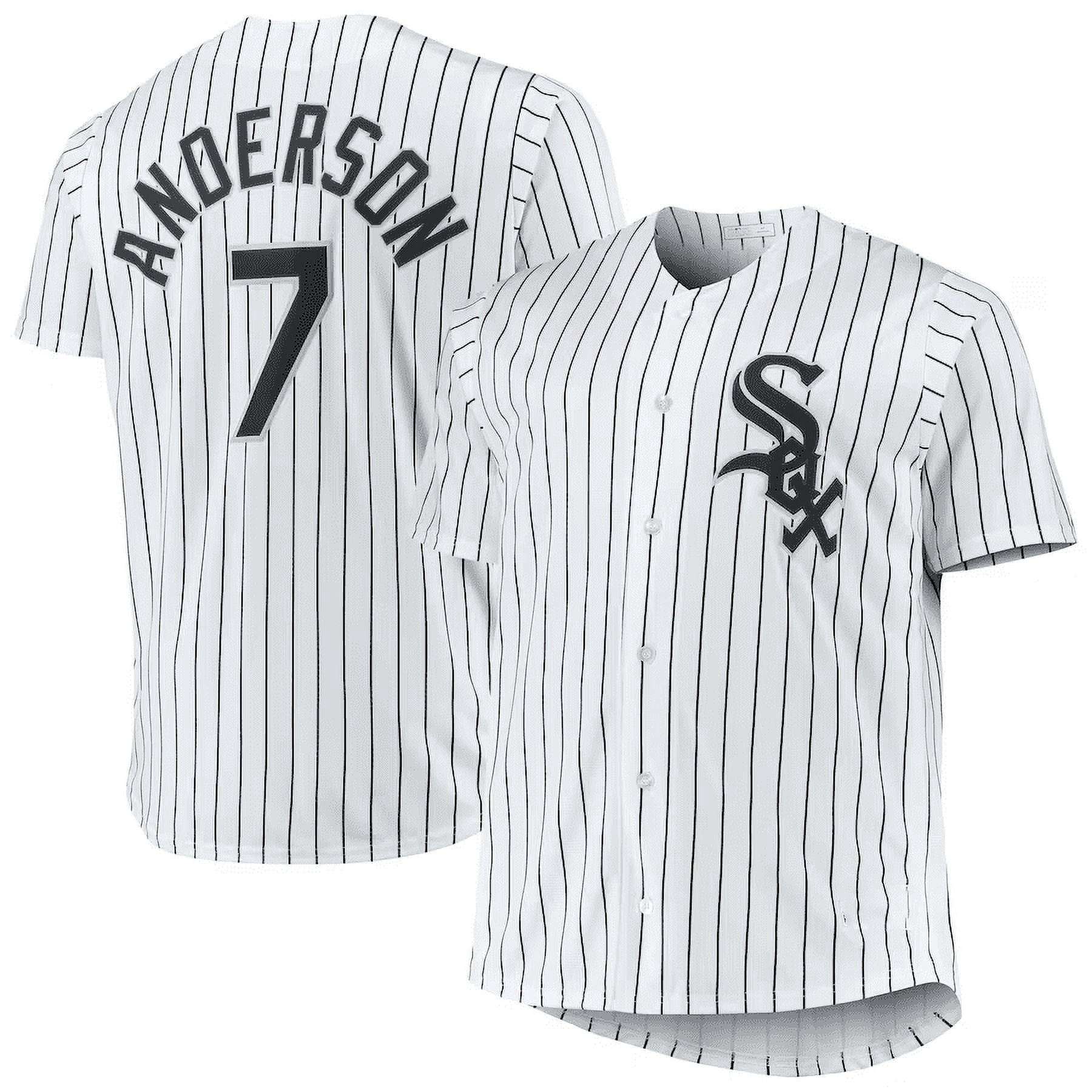CWS‌‌ White Sox Men's Home Limited T_im_Anderson#7 Fans short sleeve Pl ...