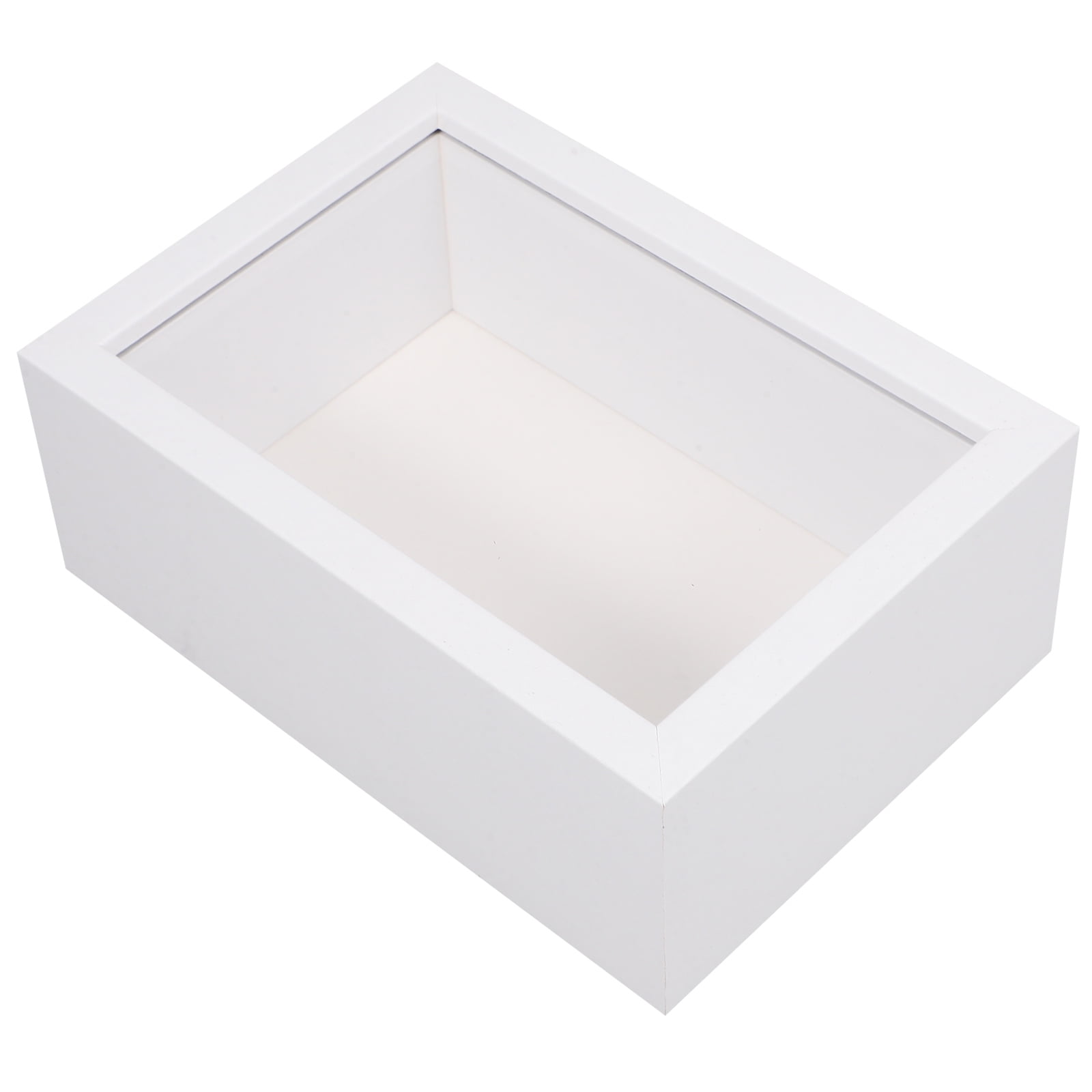 White Specimen Display Frame Wooden Memory Box for Keepsakes Dried ...