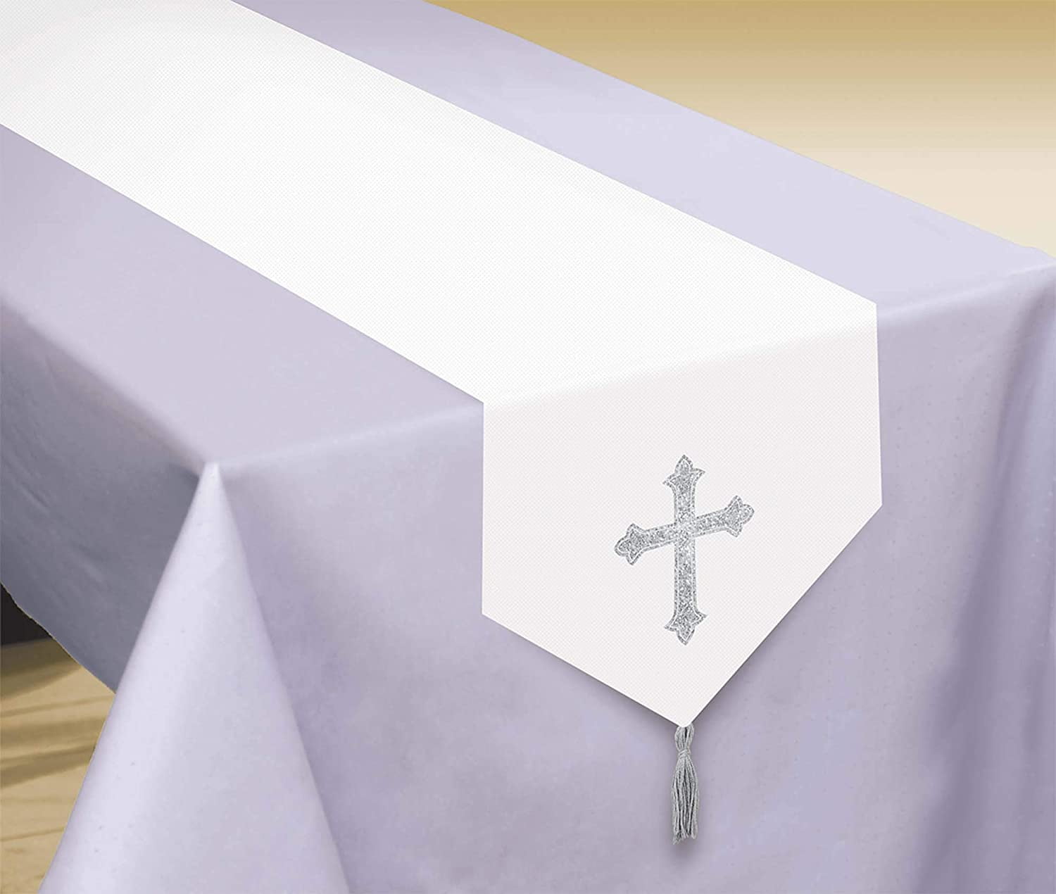 White Spiritual Communion Table Runner, 72" x 13" - 1 Count | Fabric ...