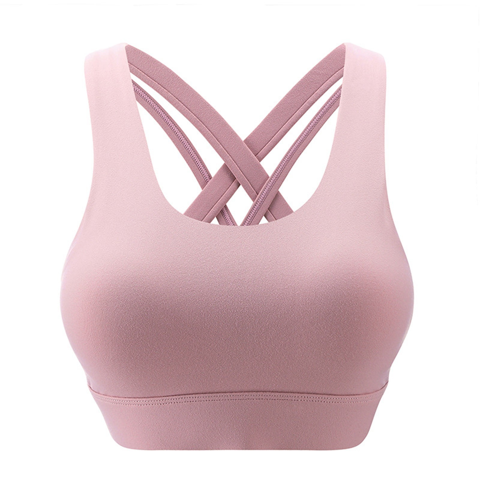 White Sports Bras for Women Clearance Yoga Gym Sports Bra Padded ...