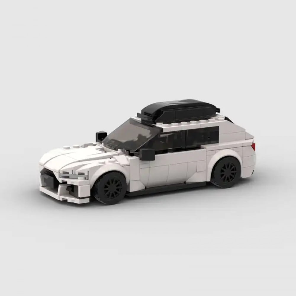 White Sports Car MOC Building Blocks,Speed Champions Cars Toy Building ...
