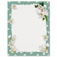 White Spring Blooms Easter Letter Papers - Set of 25 spring stationery ...