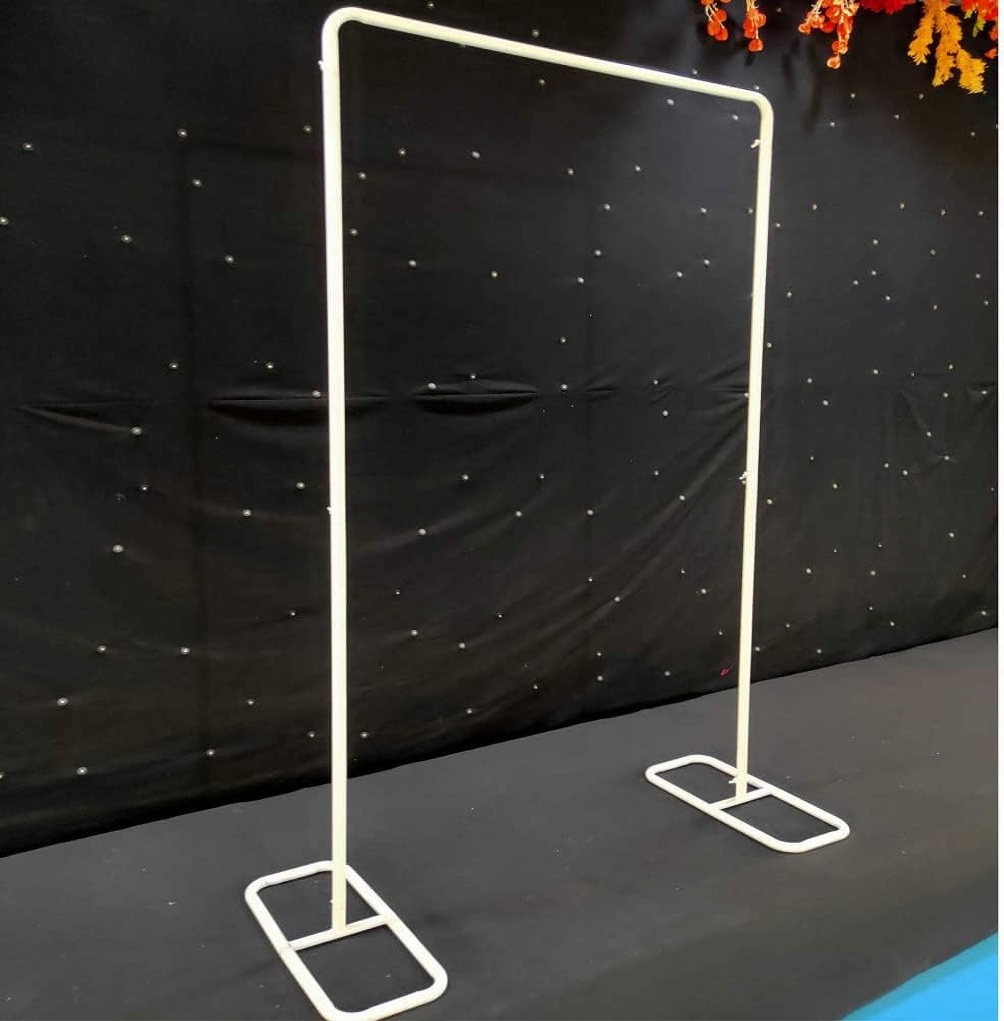 White Square Arch Wedding Arch Backdrop Stand for Ceremony, H 78.74" x ...