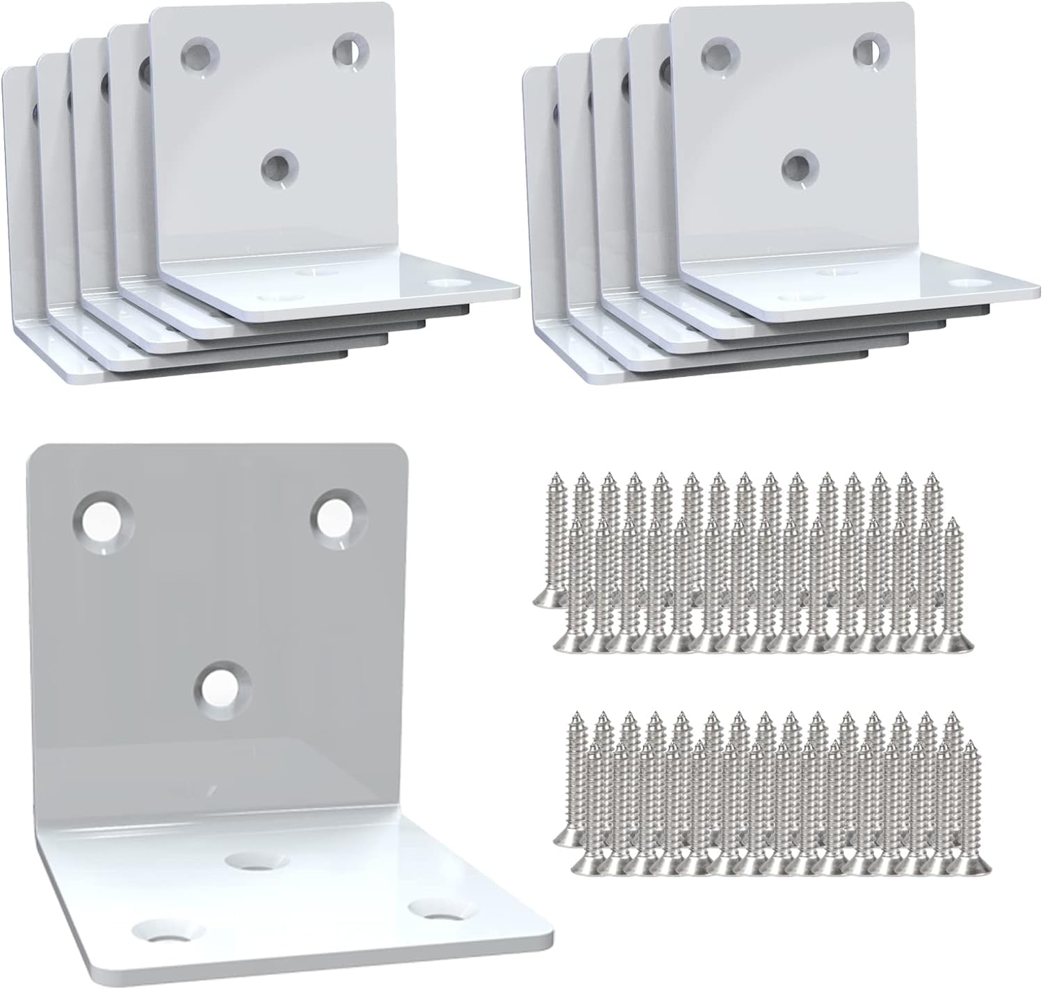 White Stainless Steel Corner Bracket,Joint Right Angle Bracket,L Shape ...