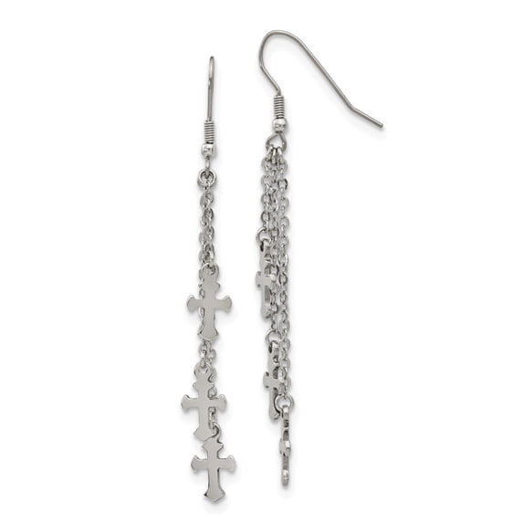 White Stainless Steel Earring Drop & Dangle Women'S - Walmart.com