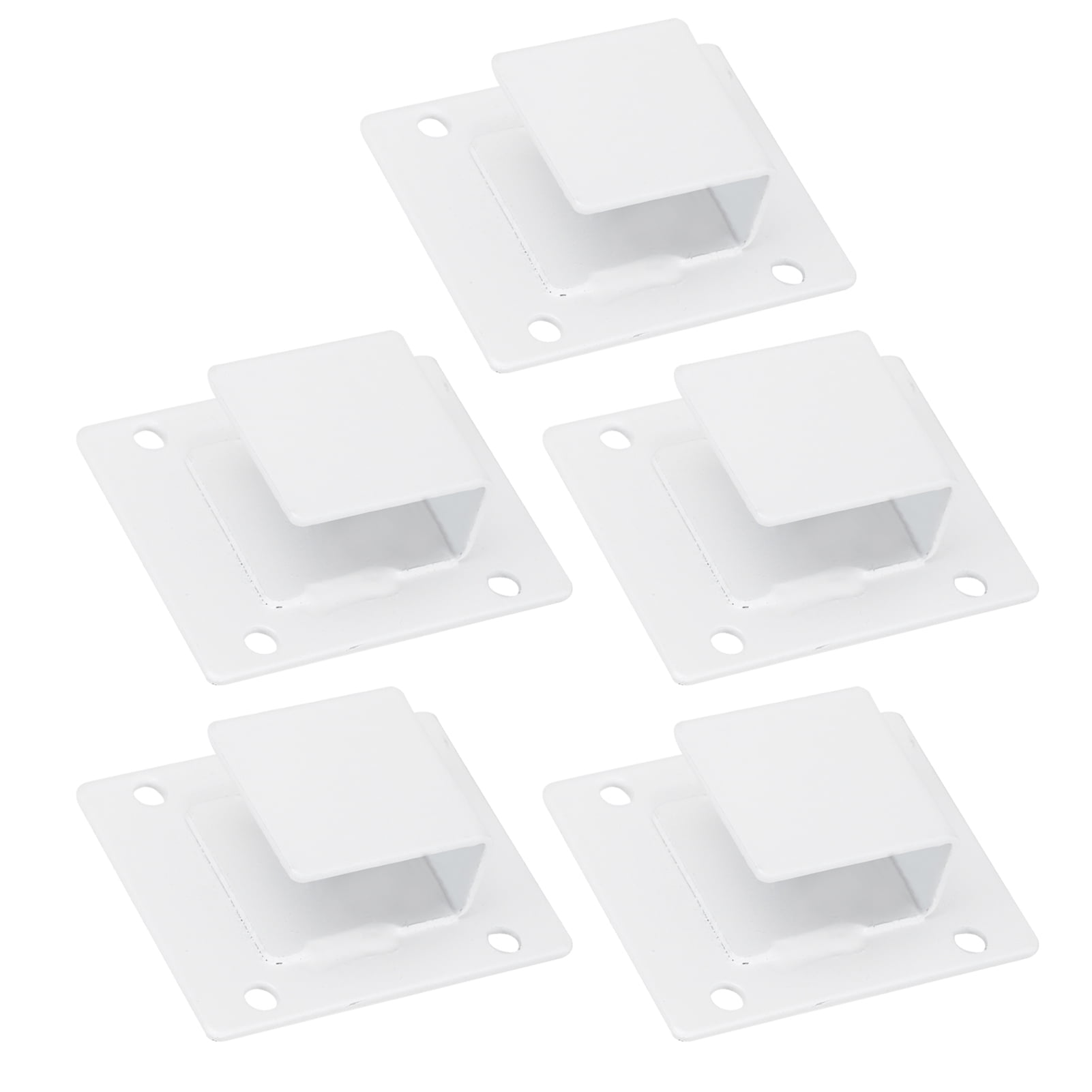 White Stainless Steel Wall Shelf Tube Holder Mount Bracket Organizer ...
