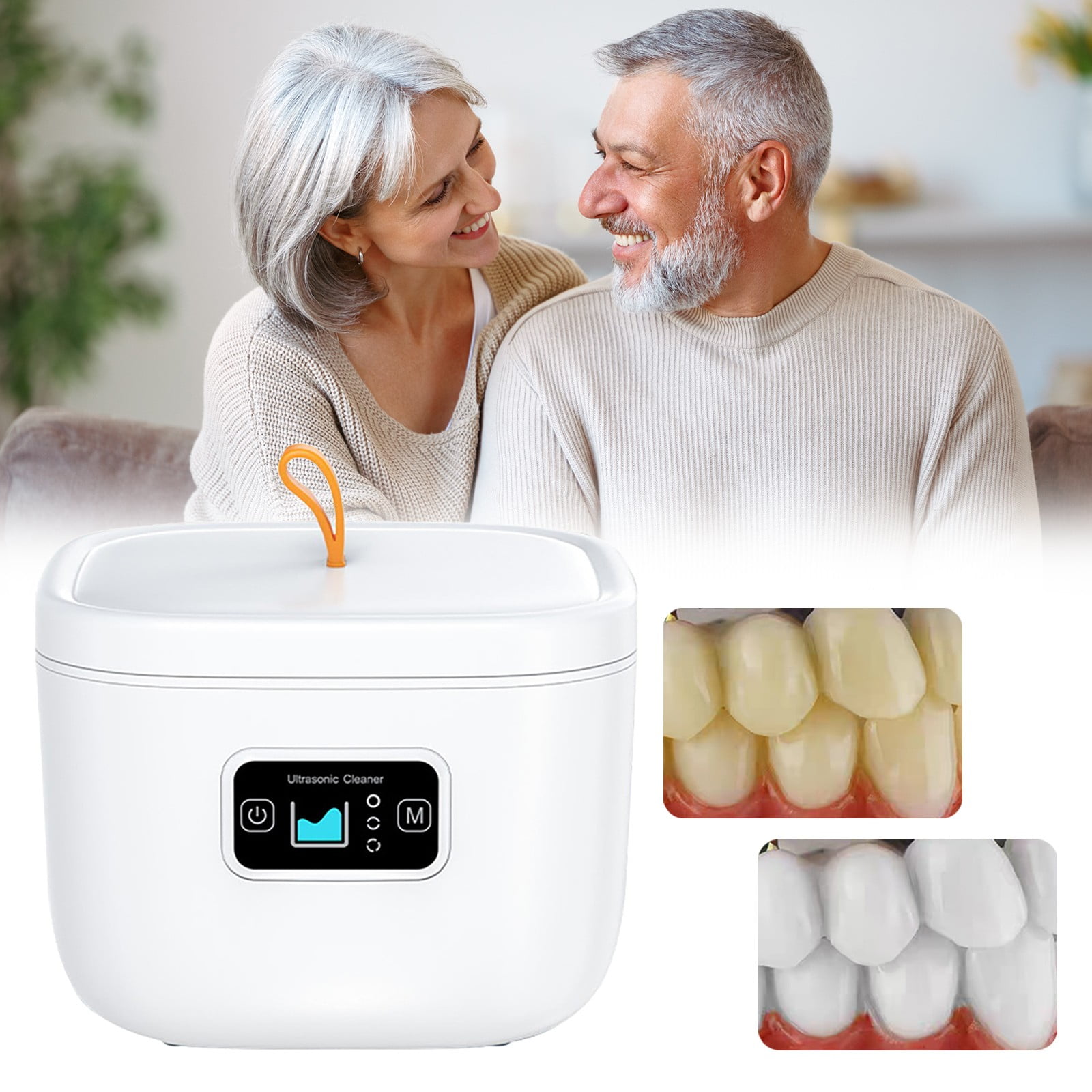 White Standard Ultrasonic Denture Cleaning Machine|Cleaner Jewelry ...